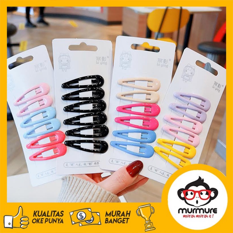 Jual MURMURE I 6PCS JEPITAN TIPTOP PREMIUM WARNA WARNI // JEPITAN ...