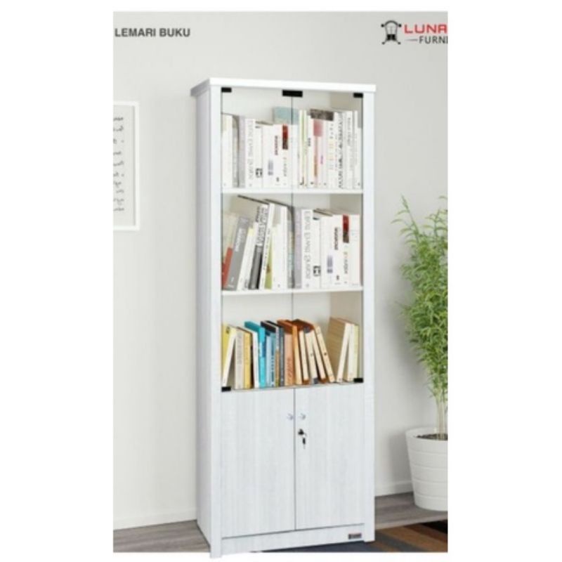 Jual RAK BUKU CABINET RAK SUSUN MININALIS RAK BANTEX LEMARI BUKU KACA ...
