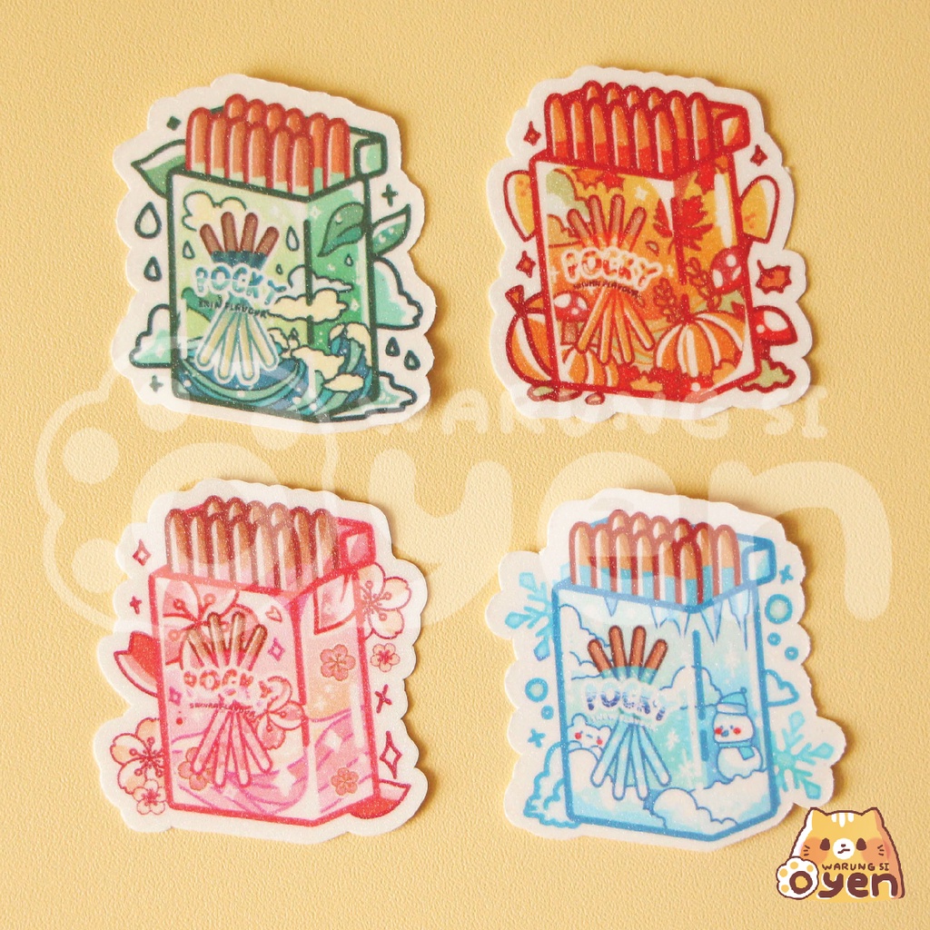 Jual Aesthetic Pocky Series Sticker /1 pc stiker | Shopee Indonesia