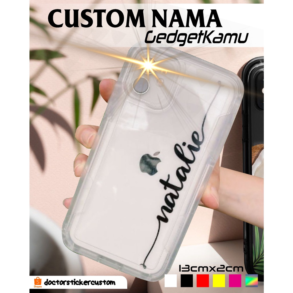 Jual STICKER NAMA CASE HP CUTTING STICKER NAMA HP | Shopee Indonesia