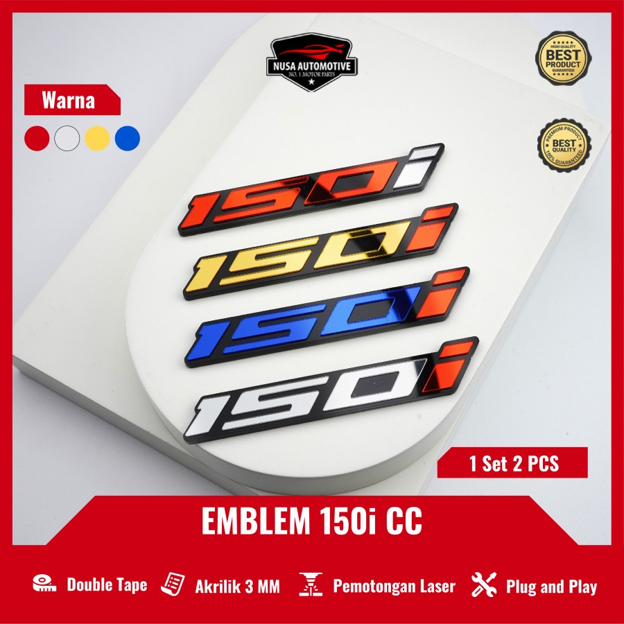 Jual NSA Emblem Cc Besar Motor Universal 2 Pcs Vario Beat Nmax Adv 110 ...