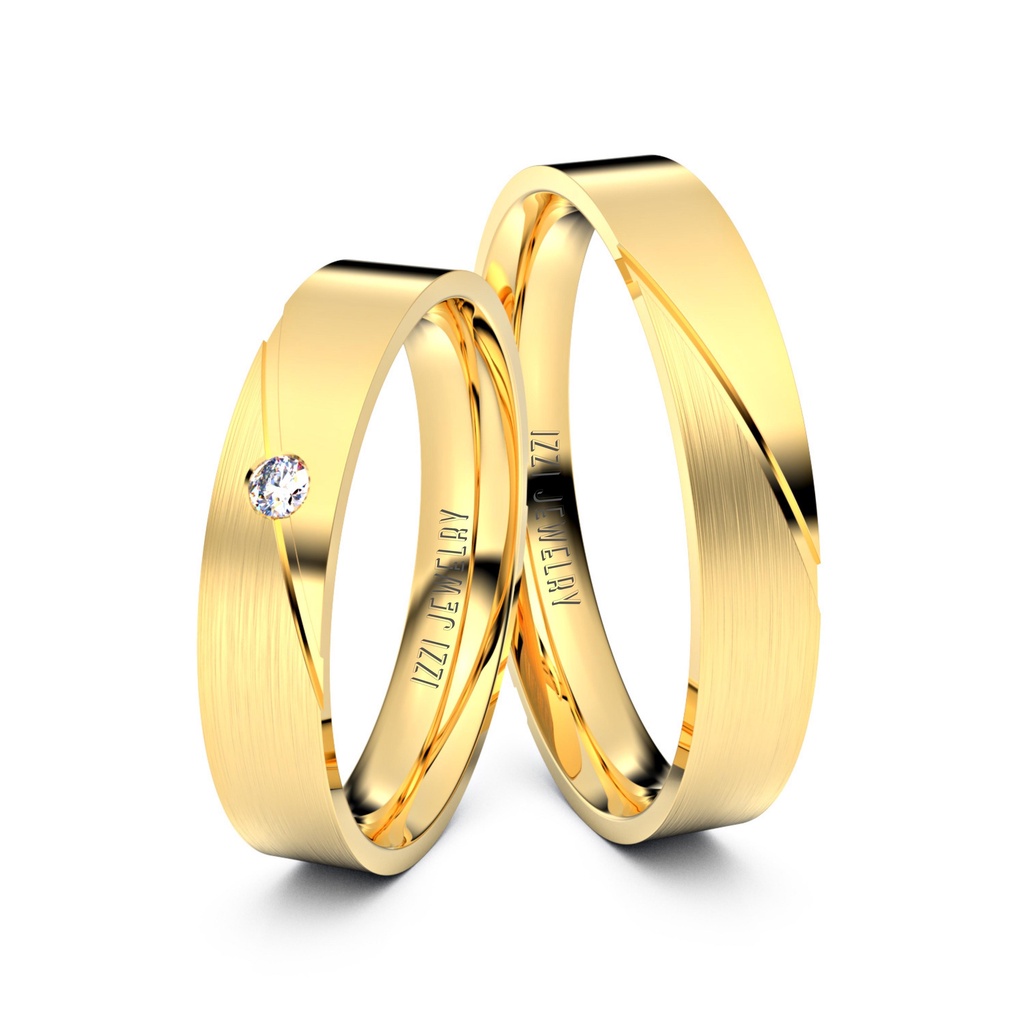 Jual Izzi Jewelry - Cincin Nikah Emas Couple Tunangan Kawin Original ...