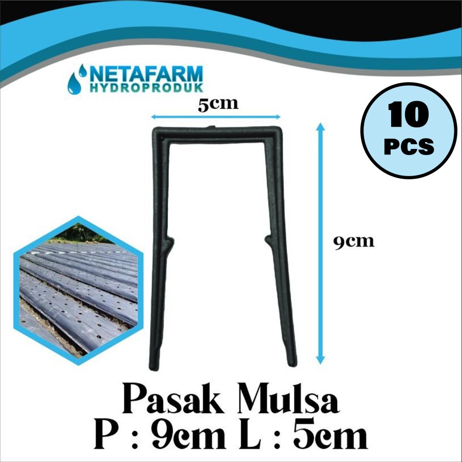 Jual Pasak Penusuk Pengikat Penjepit Plastik Mulsa 9 cm Hitam - 10 pcs ...