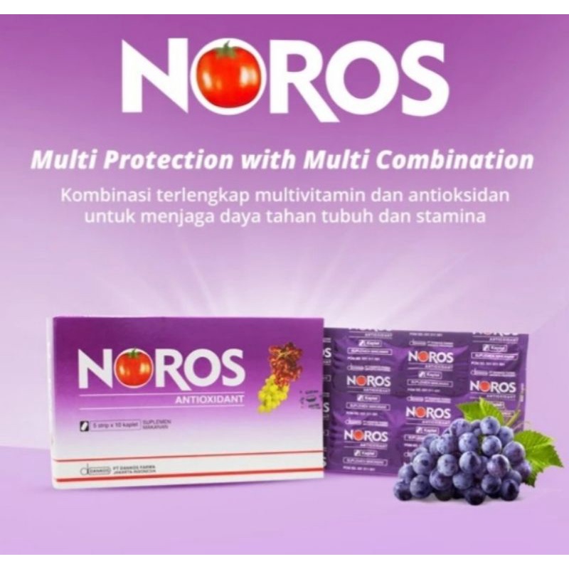 Jual Noros Suplemen Multivitamin & Antioksidan 1 strip 10 kaplet 09 ...