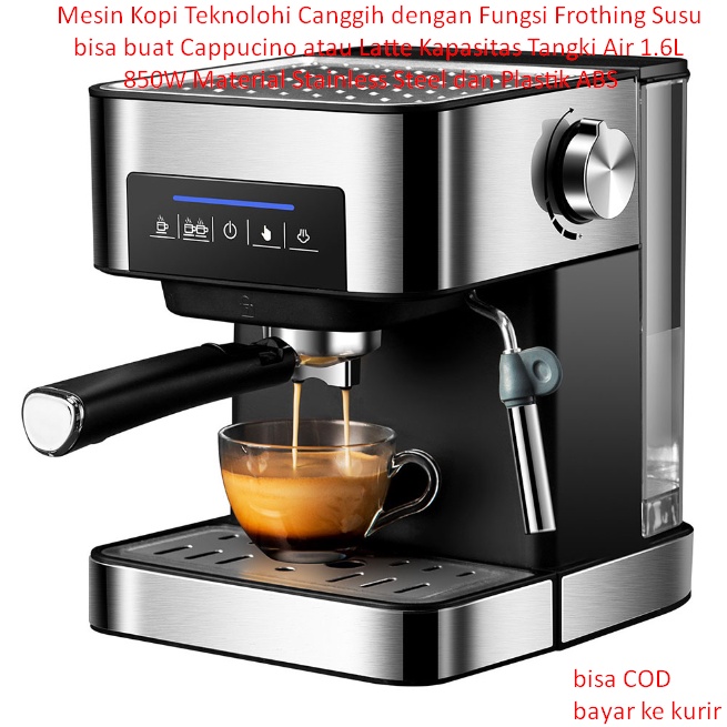 Jual Mesin Kopi Teknologi Canggih dengan Fungsi Frothing Susu bisa buat Cappucino atau Latte ...
