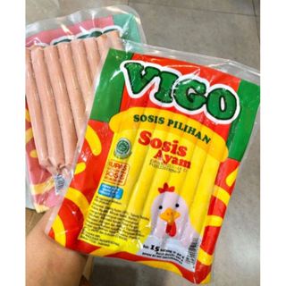 Jual Vigo Sosis Ayam 450gr Isi 15 Chicken Sausage makanan beku frozen ...