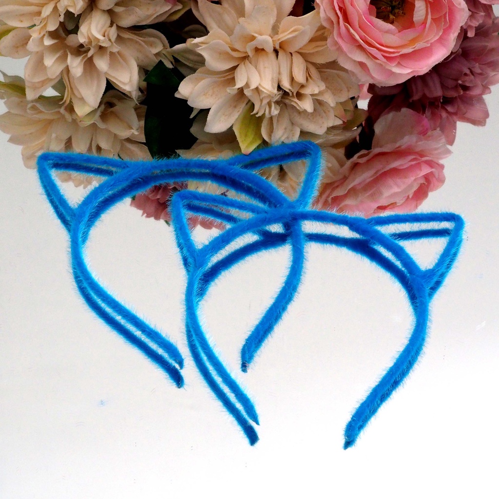 Jual Bando Kuping Kucing Bulu Halus Lembut Polos Bando Korea WEO BC500 ...