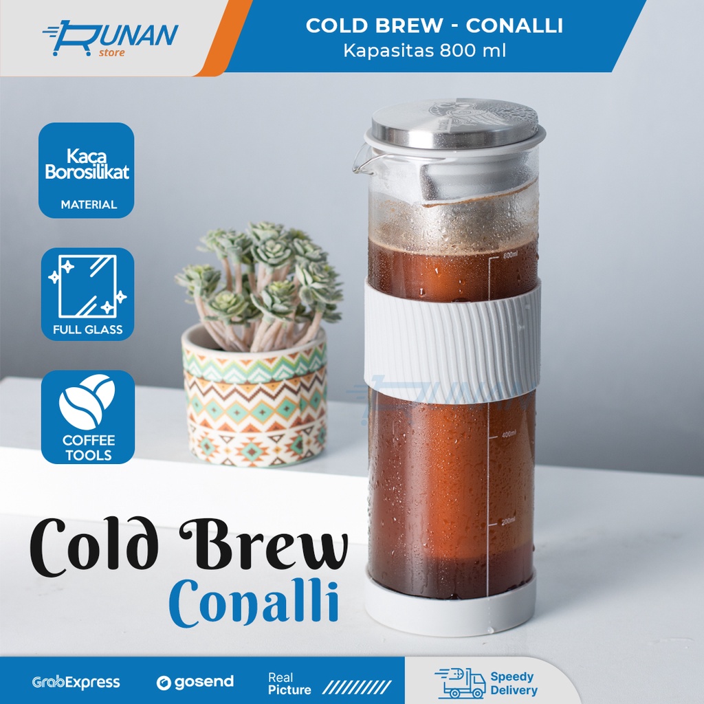 Jual Botol Cold Brew Portable Conalli 800ml Tea Infuser Botol Teh Es ...