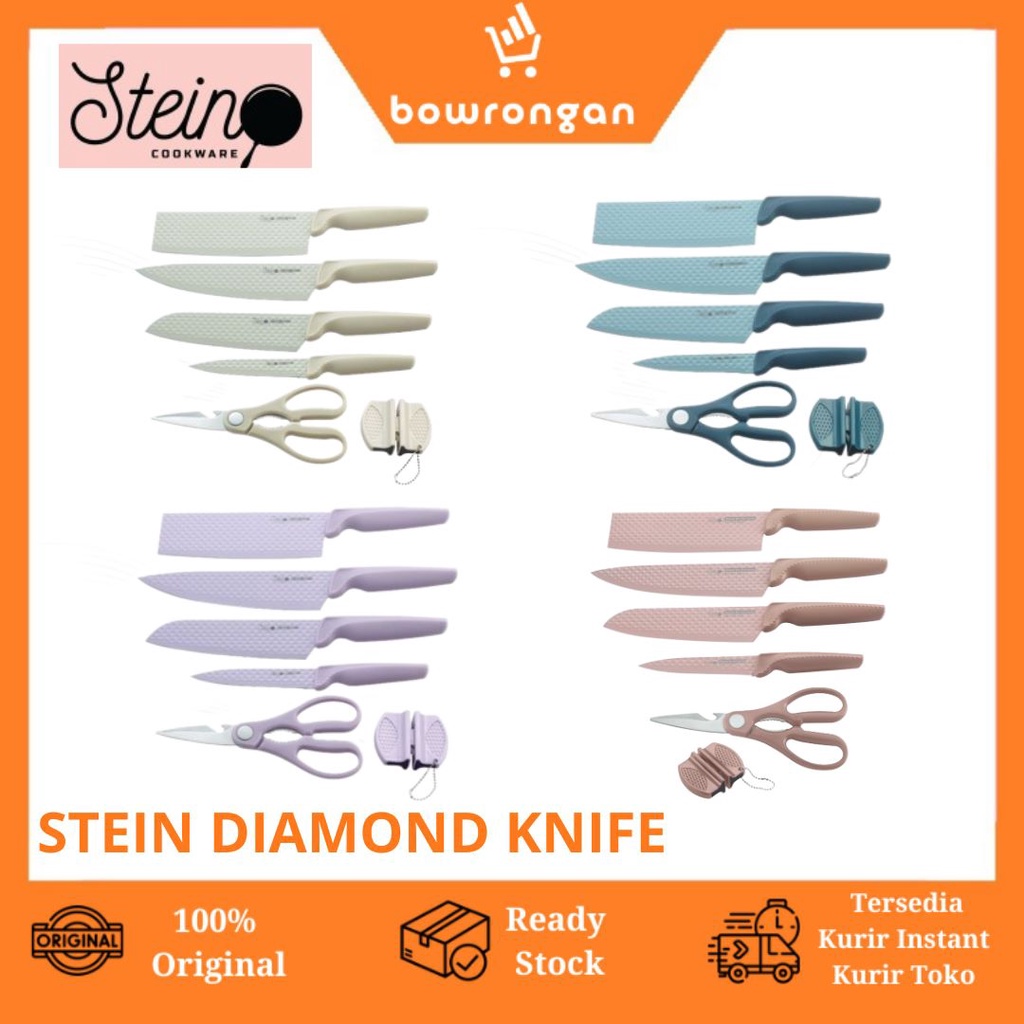 Jual Steincookware Diamond Knife Set / Pisau Dapur 6in1 Multifungsi ...