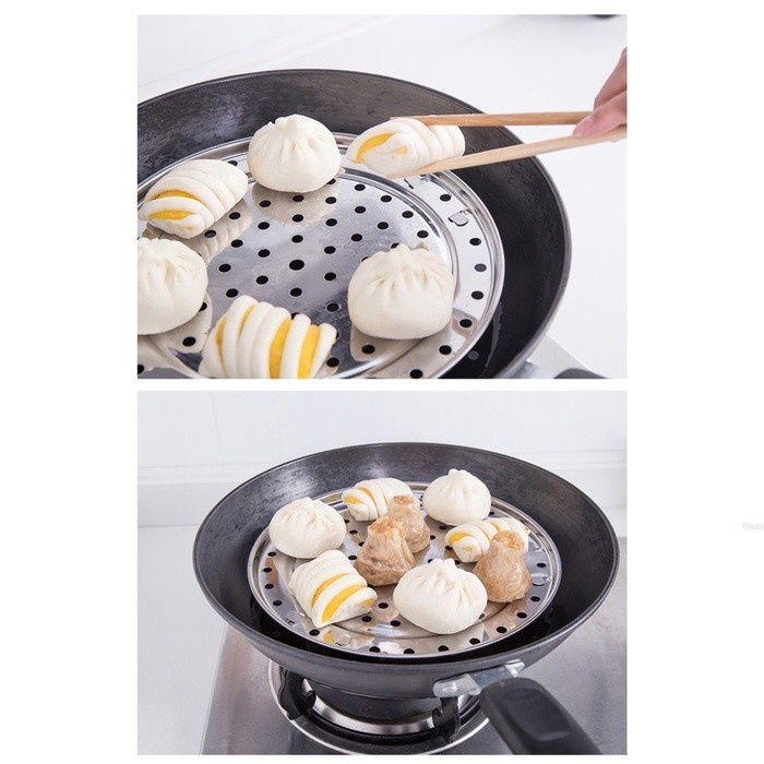 Jual Tatakan Kukusan Alas Panci Kukus Steamer Rack Stainless 20cm ...