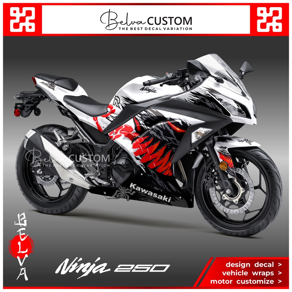 Jual Decal Striping Ninja 250 Fi Livery Antivenom - Stiker Motor ...