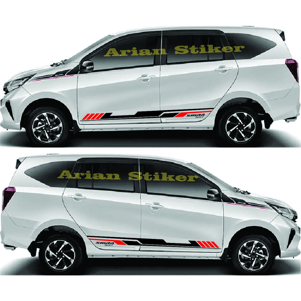 Jual Stiker Mobil Sigra Striping List SIGRA SPORT Stiker Cutting Mobil ...
