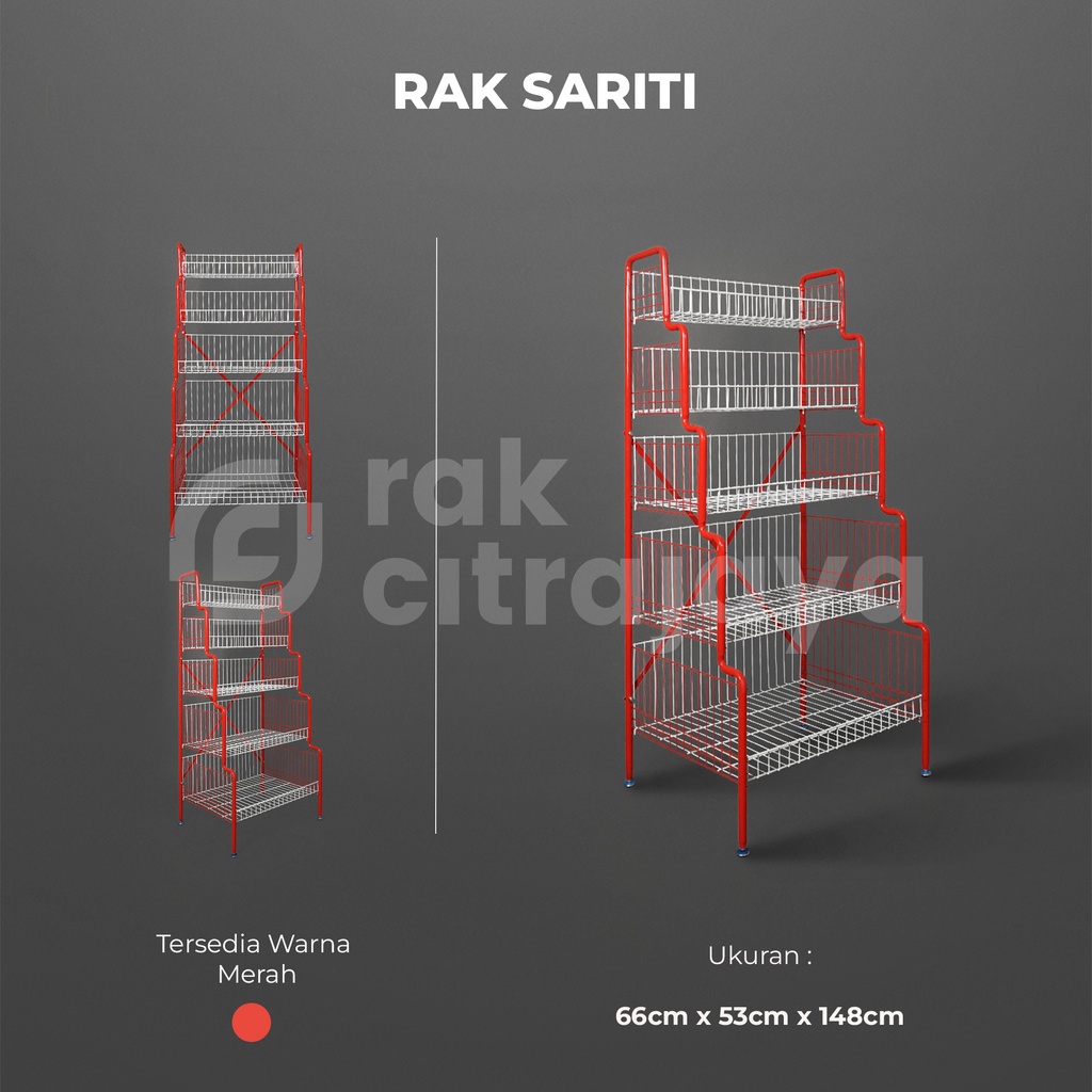 Jual SARITI RAK TOKO DISPLAY SNACK CIKI BESI JUMBO SERBAGUNA | MELODY ...