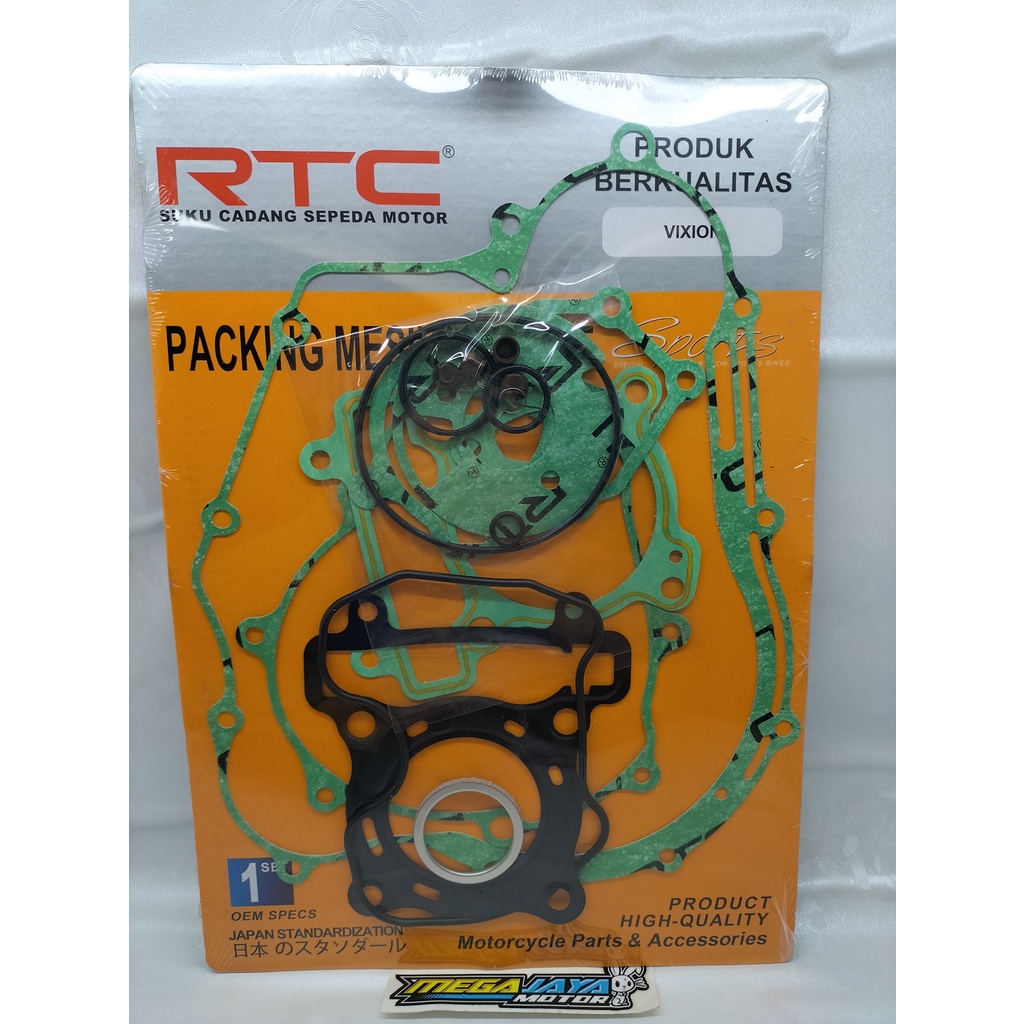 Jual GASKET PACKING PAKING FULL SET VIXION PLUS SEAL KLEP HIGH QUALITY THALLAND / RTC PAKING ...
