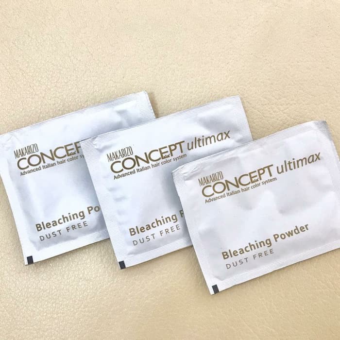 Jual Makarizo Concept Ultimax Bleaching Powder 15gr Sachet | Shopee ...