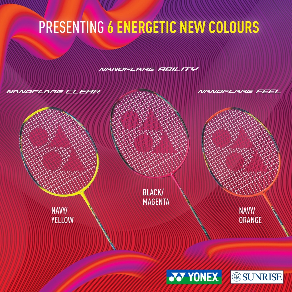 Jual NEW COLUR 2023 RAKET YONEX NANOFLARE CLEAR / FEEL / ABILITY MADE ...