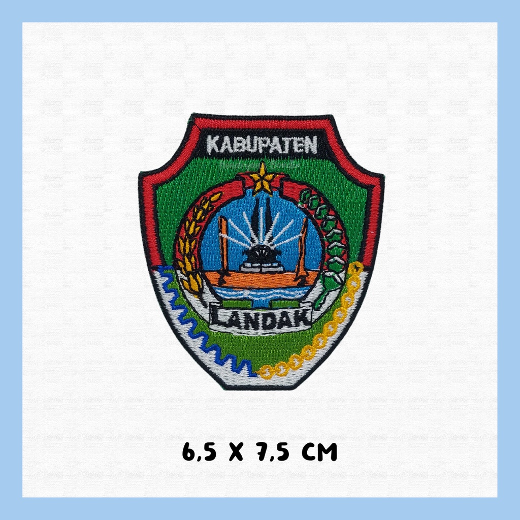 Jual Bordir Logo Kabupaten Landak — Patch Badge Bet Emblem | Shopee ...