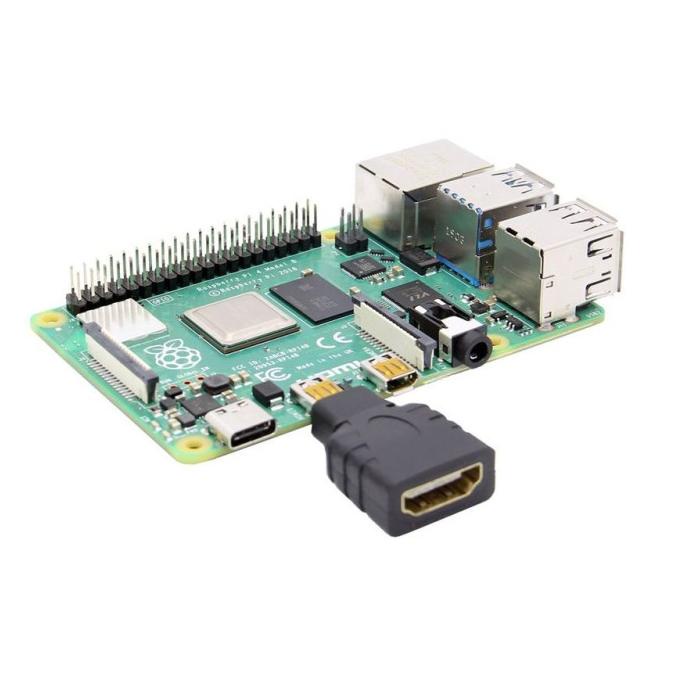 Jual Raspberry Pi 4 Micro Hdmi Male To Female Adapter Converter Full Hd ...