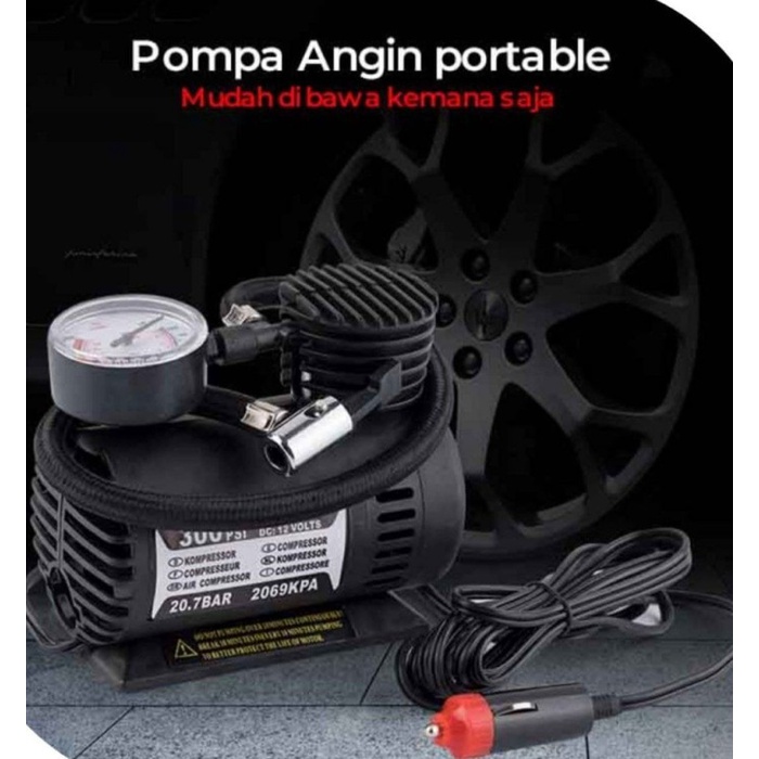 Jual mini kompresor - compressor portable pompa ban angin mobil ...