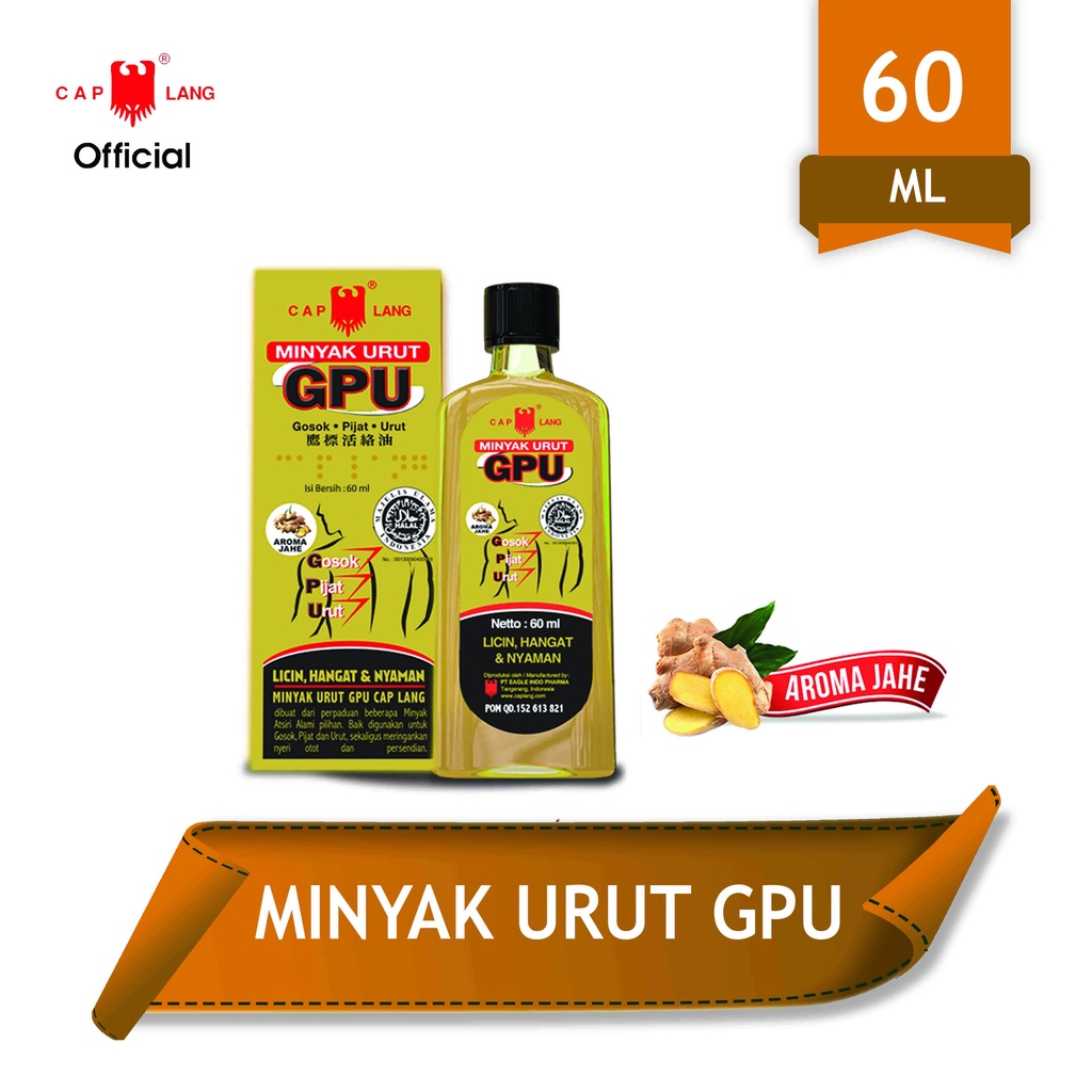 Jual Cap Lang GPU JAHE 60 ML | Shopee Indonesia