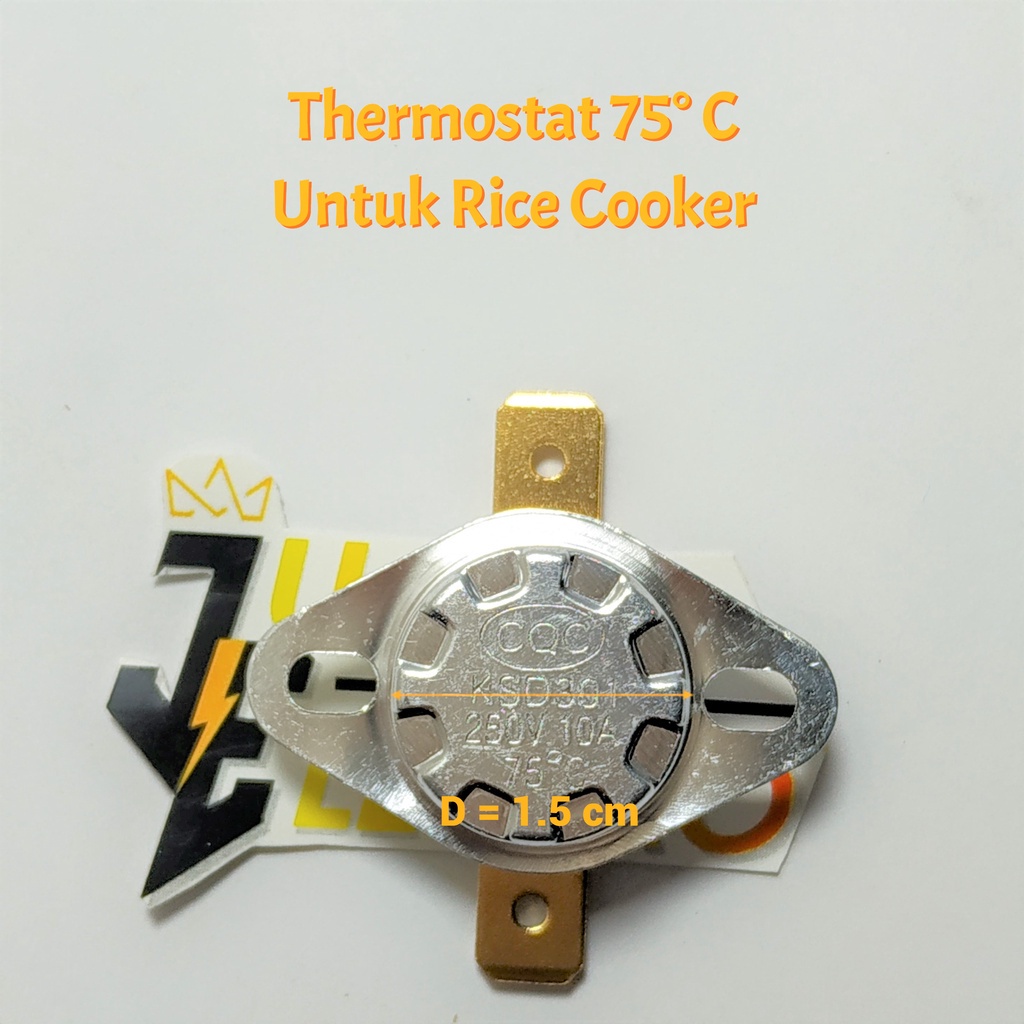 Jual Thermostat Magic Com 65° C - 95° C (VARIASI) | Thermostat Rice Cooker Bimetal Celcius ...
