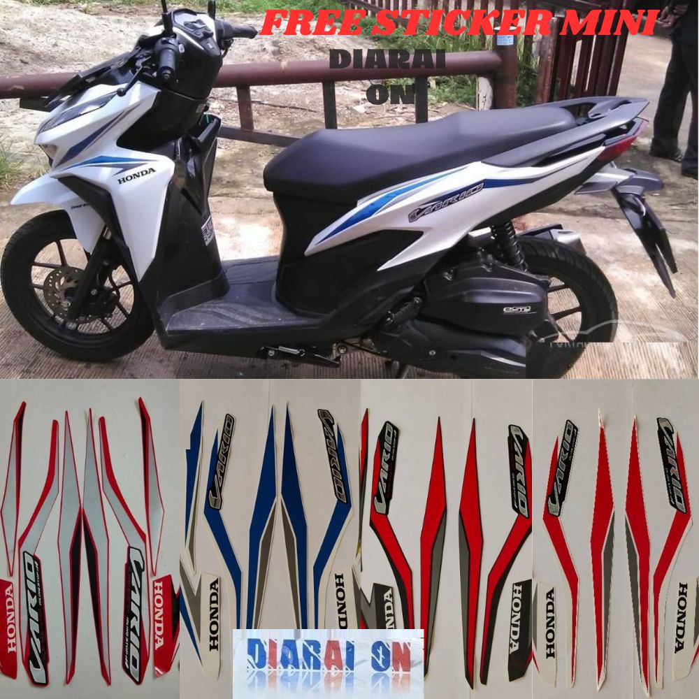 Jual striping Sticker motor Vario 125 - Vario Iss 2018 Murah | Shopee ...