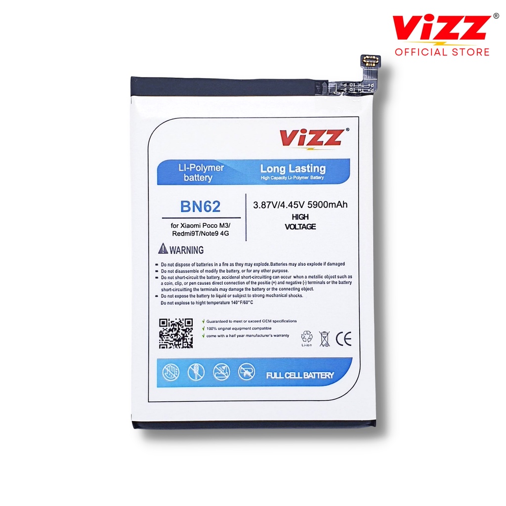 Jual VIZZ Baterai Xiaomi BN62 Batre Poco M3 / Redmi 9T / Redmi Note 9 ...