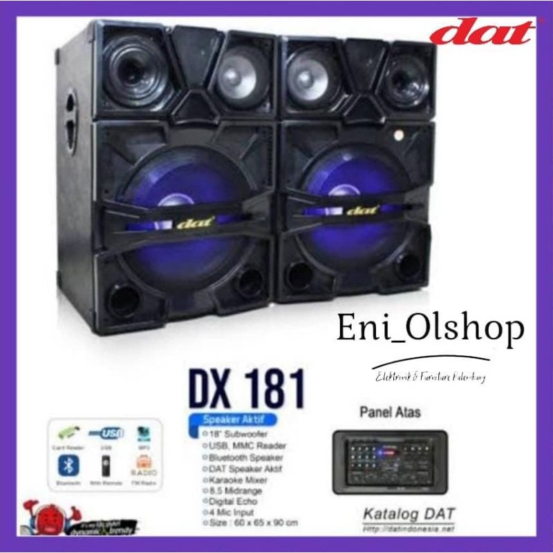 Jual SPEAKER ACTIVE DS SERIES DAT DX 181 SUBWOOFER DOUBLE SPEAKER ...