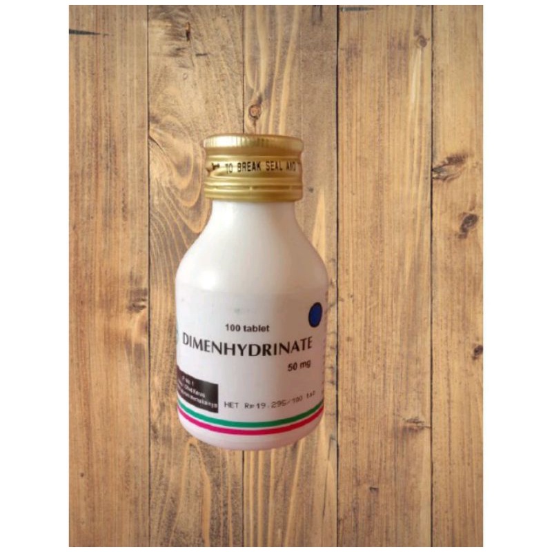 Jual Dimenhydrinate 50mg isi 100 tablet / obat mual muntah mabok ...