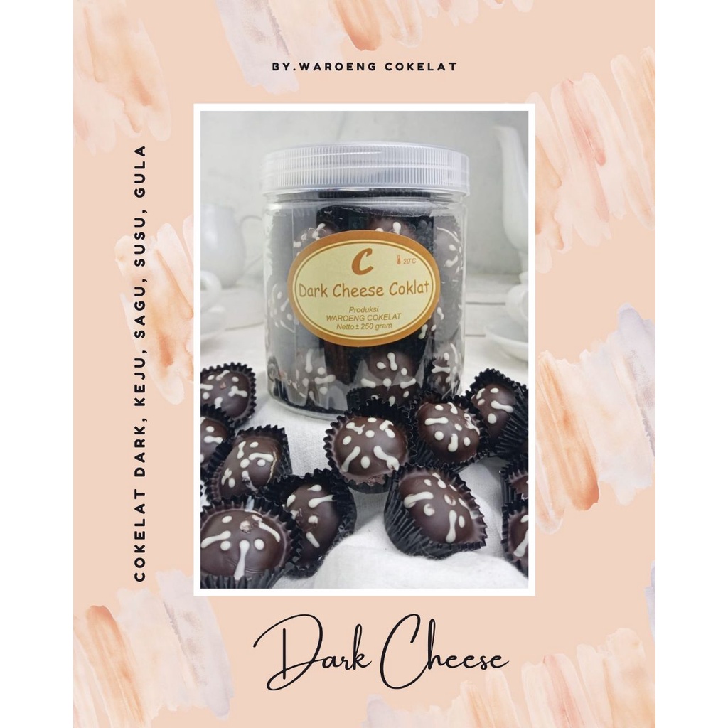 Jual COOKIES DARK CHEESE CHOCOLATE WAROENG CHOCOLATE | Shopee Indonesia
