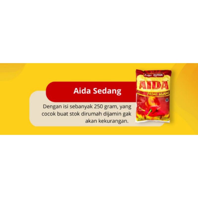 Jual Cabe bubuk aida 250gr ( AIDA ) | Shopee Indonesia
