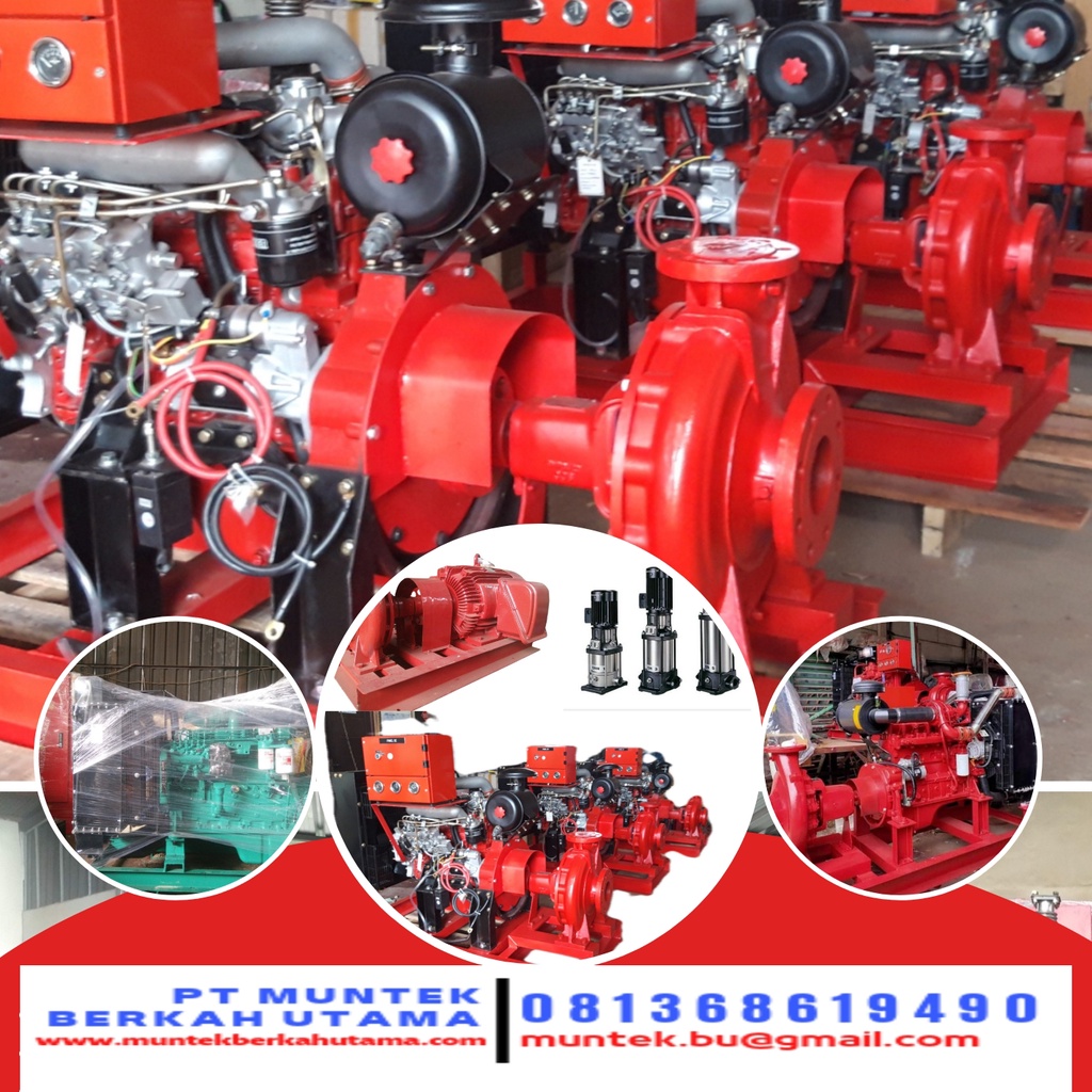 Jual Electric Hydrant pump / Pompa hydrant electric 500 GPM, 80 Meter ...