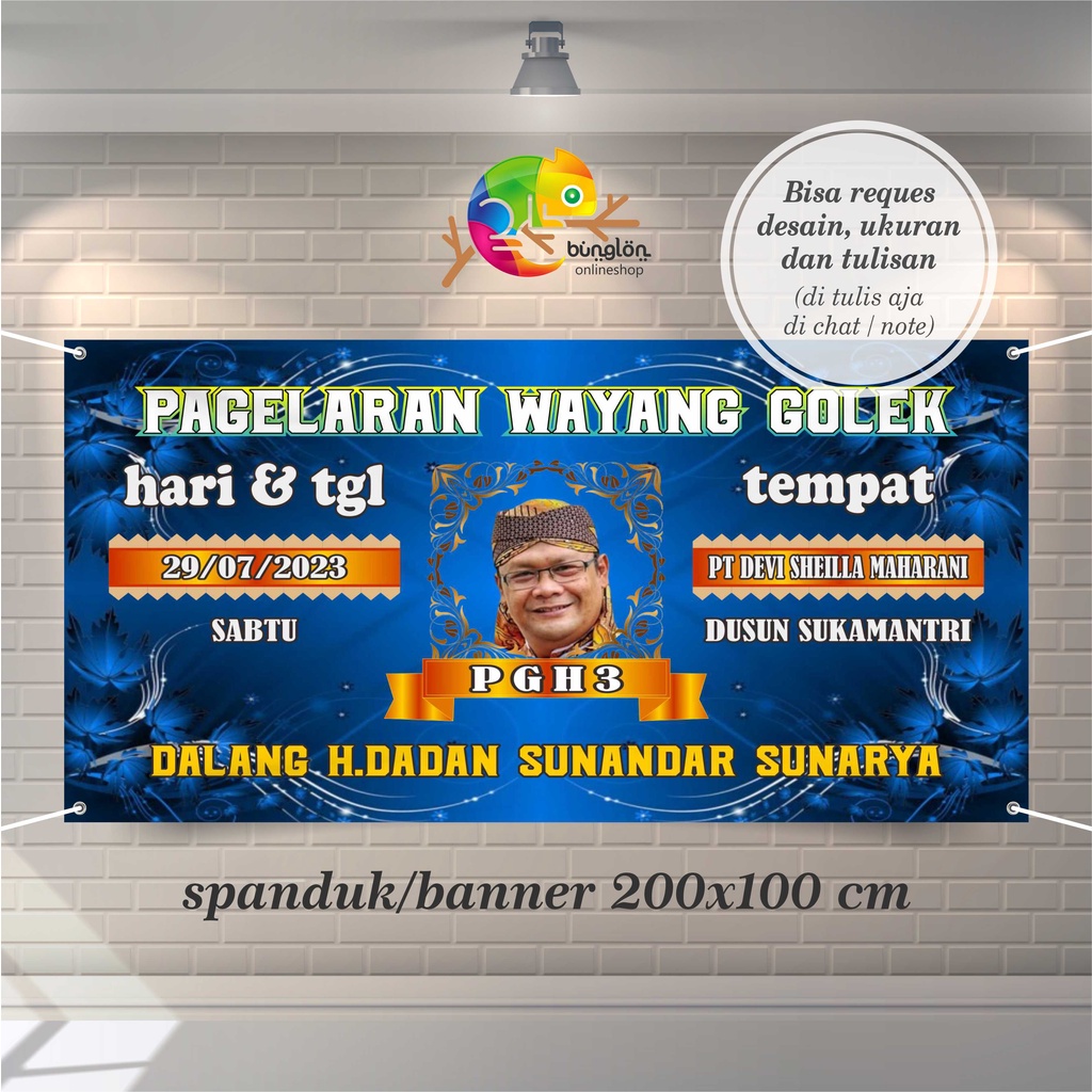 Jual Spanduk, Banner Wayang Golek, Spanduk Hiburan, Spanduk Pentas Seni ...