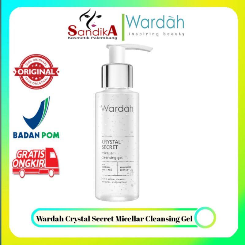 Jual WARDAH CRYSTAL SECRET Micellar Cleansing Gel 95mL | Shopee Indonesia