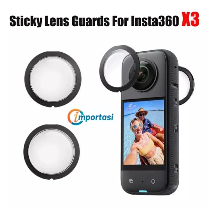 Jual Sticky Lens Guard Insta360 X3 Panoramic 360 Protector Pelindung ...