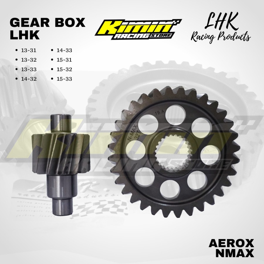 Jual Gear Rasio Nmax AEROX LEXI - Gir Box Rasio Nmax LHK Racing Product ...