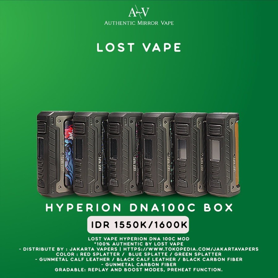 Jual Lost Vape Hyperion DNA 100C Eagle Edition Box Mod - DR | Shopee ...