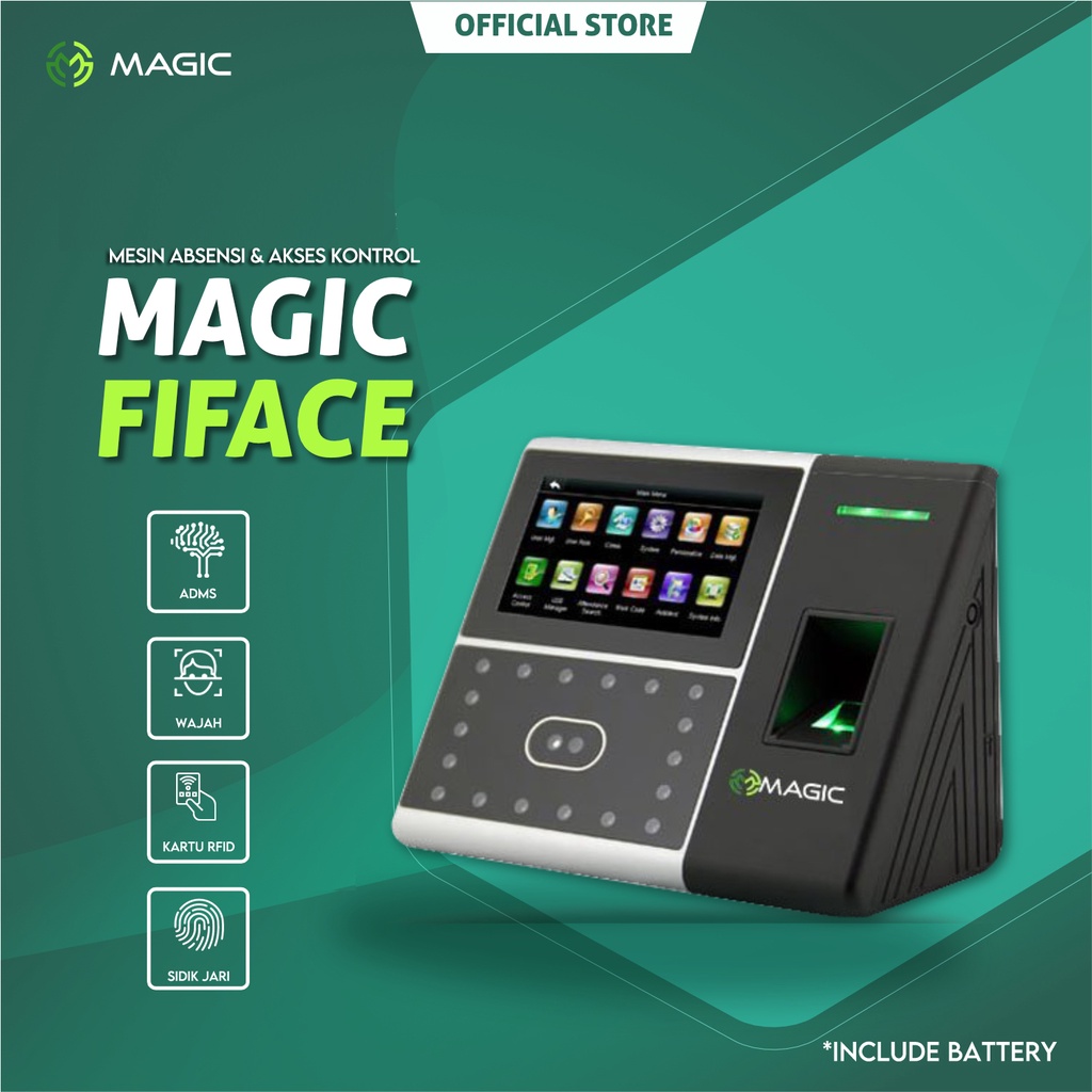 Jual Mesin Absensi Wajah Magic Fiface | Fingerprint | Akses Kontrol | Mesin Absen Kartu RFID ...