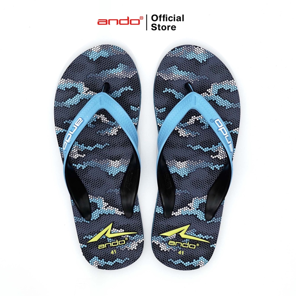 Jual Ando Official Sandal Jepit Platoon Pria Dewasa - Biru Muda ...