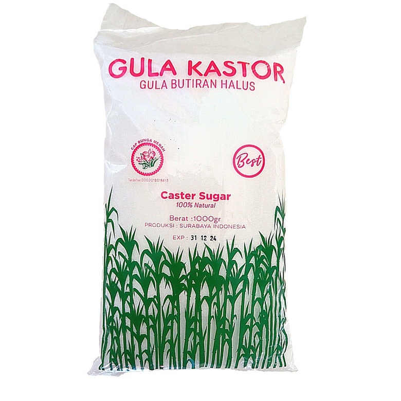 Jual Gula Kastor Cap Bunga Merah 1 Kg – Caster Sugar – Gula Butiran ...