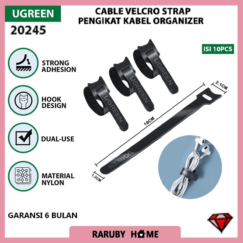 Jual UGREEN Velcro Cable Ties Tie Holder Winder Organizer Strap ...