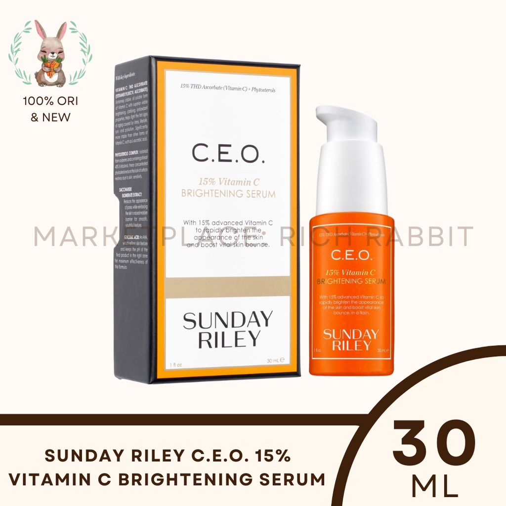 Jual Sunday Riley CEO serum vitamin C 15% Rapid Flash Brightening ...