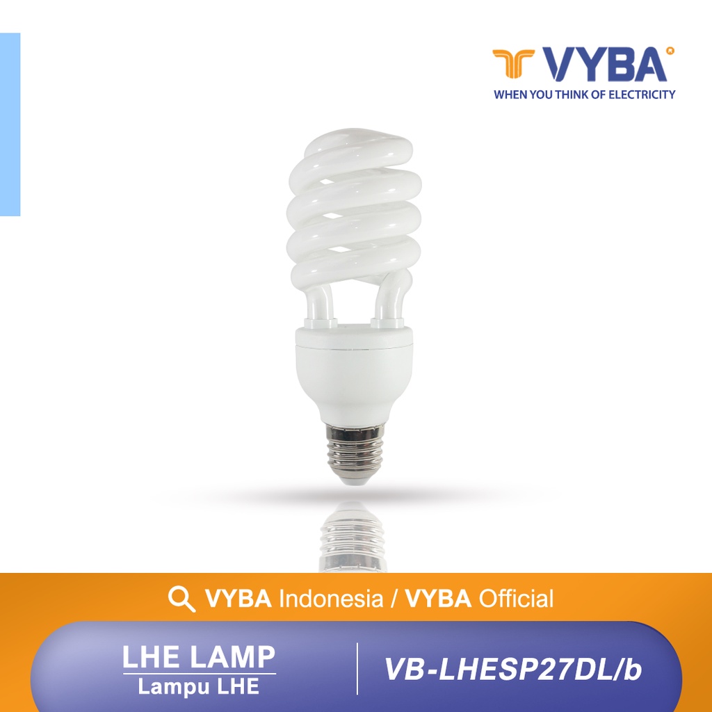 Jual Lampu Hemat Energi 27W / Lampu LHE 27 Watt PLC Spiral VYBA | Shopee Indonesia