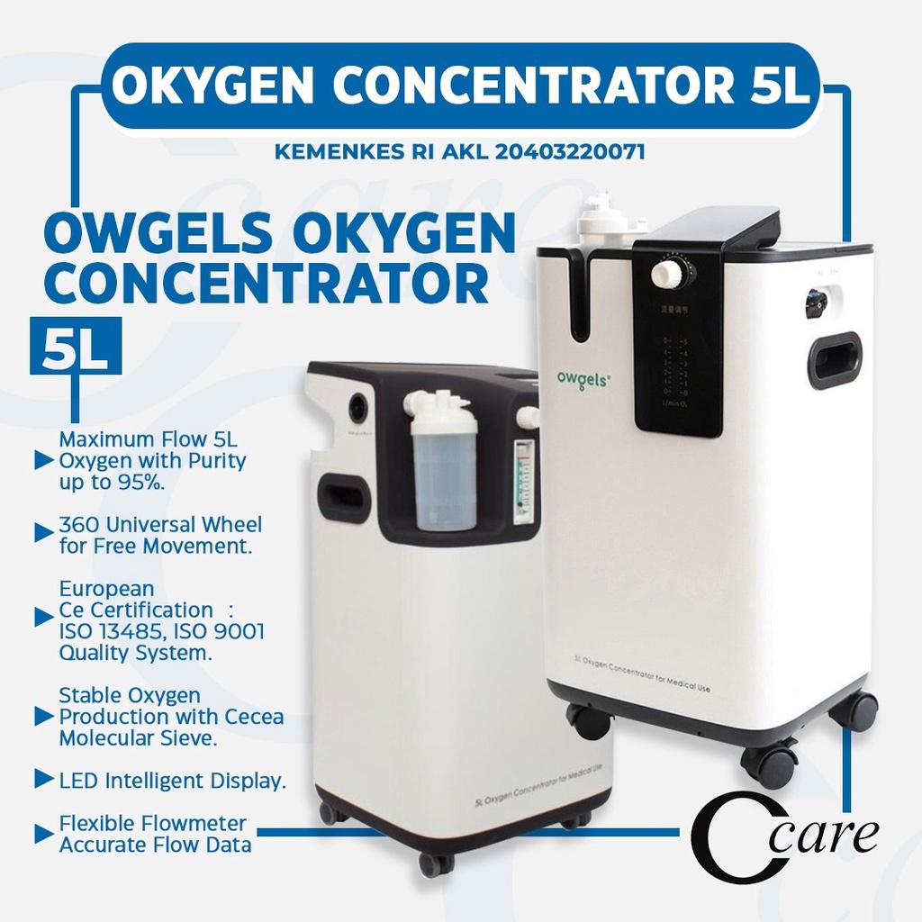 Jual OWGELS OXYGEN CONCENTRATOR 5L | Shopee Indonesia