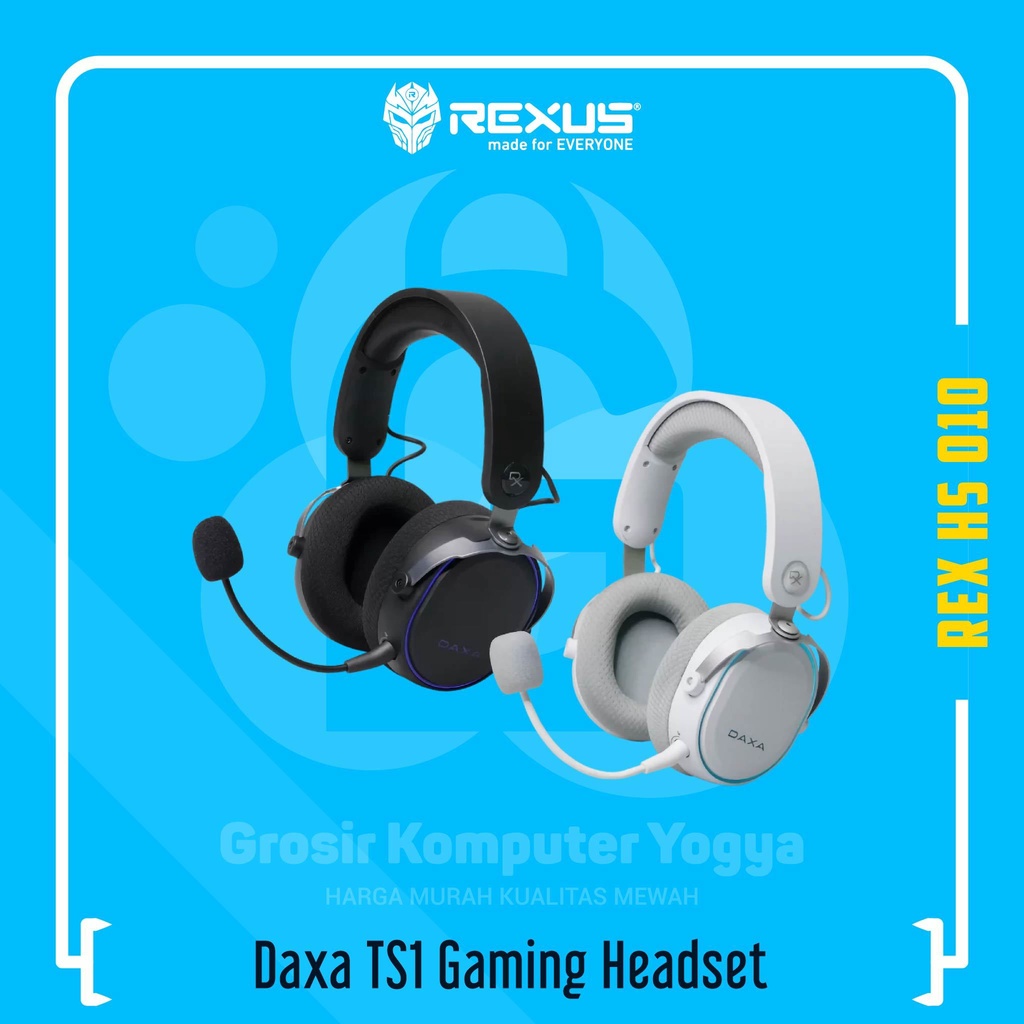 Jual Rexus Daxa TS1 40mm Hi-Fi 3D Bass RGB Dual Connection Gaming ...