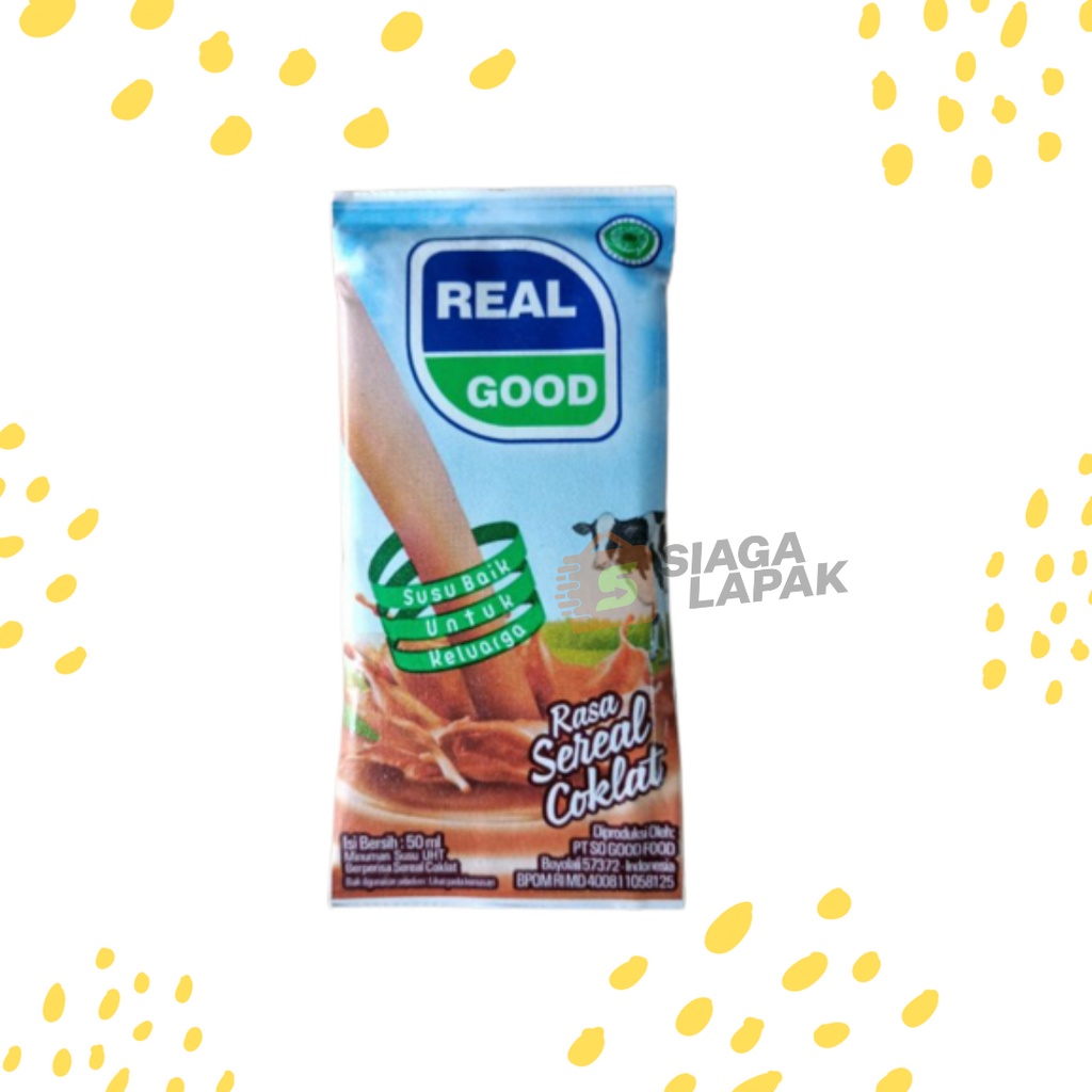 Jual Susu Bantal Real Good 50ml ECERAN 1 PCS All Varian Aneka Rasa ...