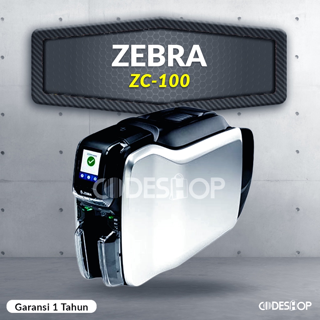 Jual Printer Kartu ID Card Zebra ZC100|ZC 100 Cetak Kartu PVC | Shopee Indonesia