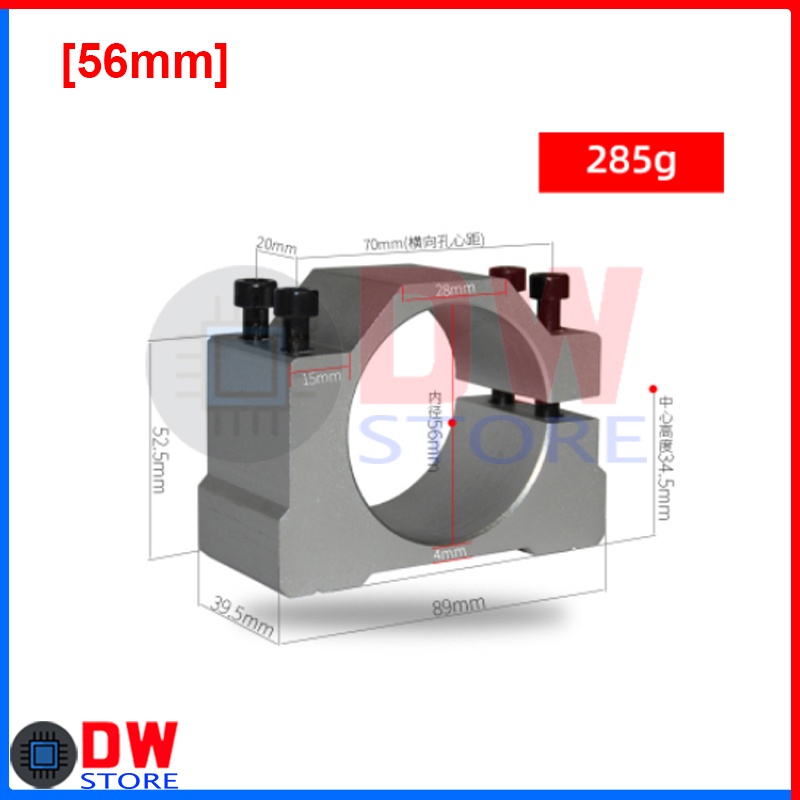 Jual Bracket Motor Spindle Dudukan Clamp Holder CNC Router 48mm 50mm ...