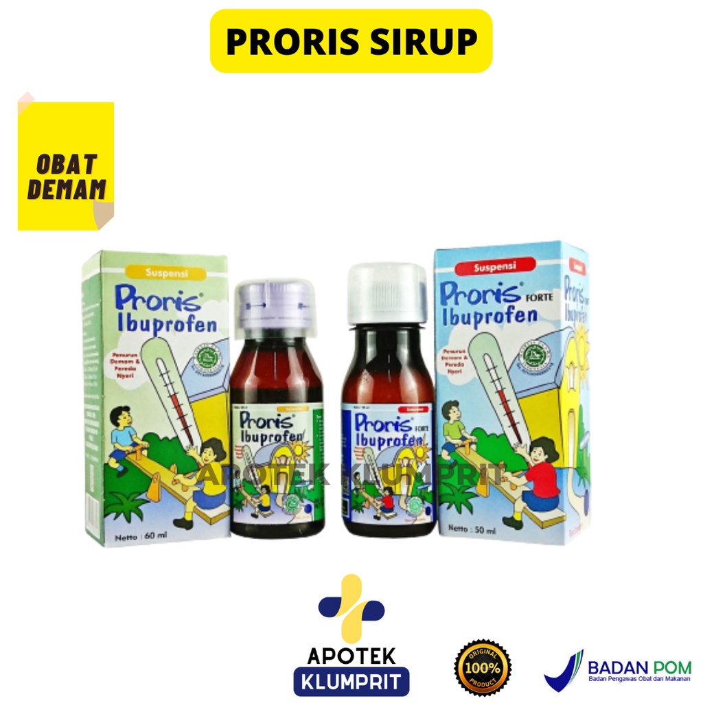 Jual Proris sirup 60ml / Obat demam anak / Obat panas anak / Obat nyeri ...