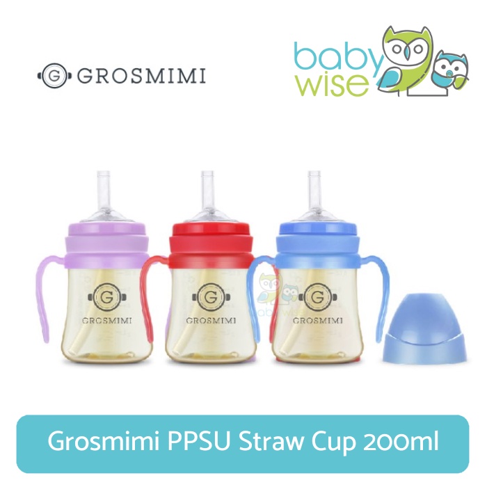 Jual Grosmimi PPSU Straw Cup 200ml | Shopee Indonesia